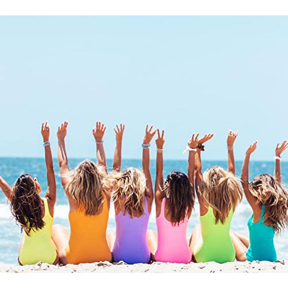 Palotay 15PCS Summer Surfer String Woven Anklet Bracelets Adjustable Handmade Waterproof Braided Bracelet String Beach Boho Anklet Bracelets Friendship Colorful Woven Rope Jewelry for Women Girls 16PCS Color