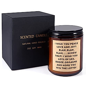 VteePck Birthday Gifts for Women, Friend Gifts for Women, Scented Soy Candles, Funny Birthday Gifts for Her Friends Wife Girlfriend, Bday Gift for Sister Coworker, Lavender Candle Gifts for Women