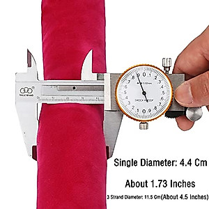 Handmade Braided Cushion Knotted Soft Knot Pillow Comfortable Cushion Long Rail Decor for Bedroom (Light Pinkish Brown,157.56 inch),1060026