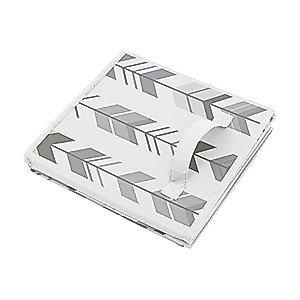 Sweet Jojo Designs Grey Woodland Arrow Boy or Girl Small Fabric Toy Bin Storage Box Chest For Baby Nursery or Kids Room - Gray and White Mod Modern