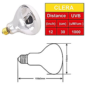 UVB Reptile Light 160W - UVB Light Bulb for Reptile Bearded Dragon Mercucry Vapor Bulb Basking Heat UVA UVB All in One Sun Lamp