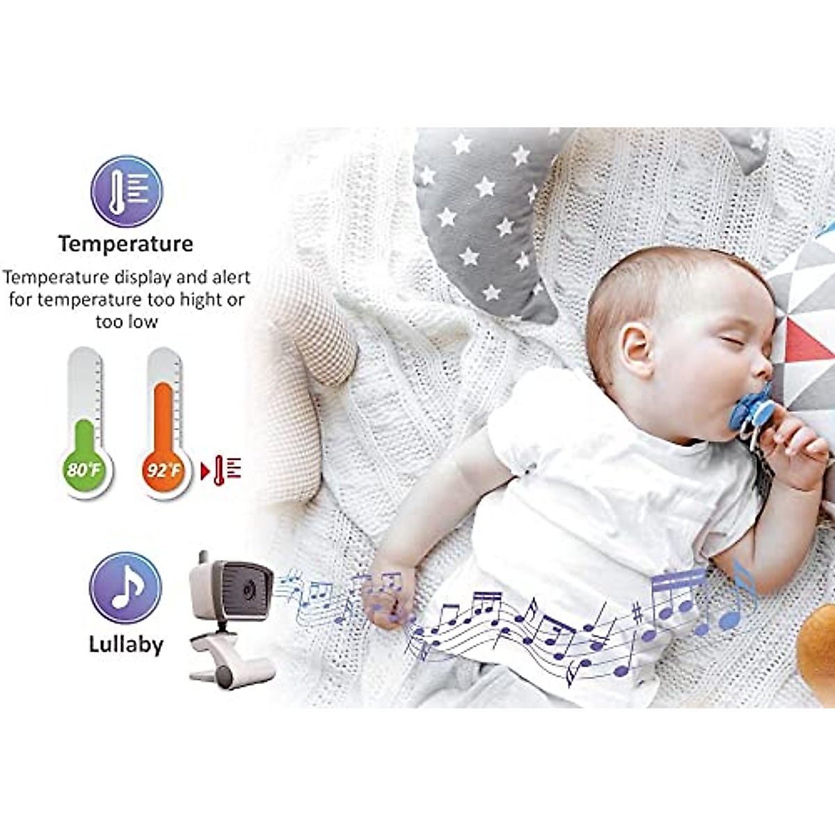 Moonybaby Trust 30 Add-on Camera, Only for Handheld Monitor's S/N Number Start with 02, 04, 933 or 935