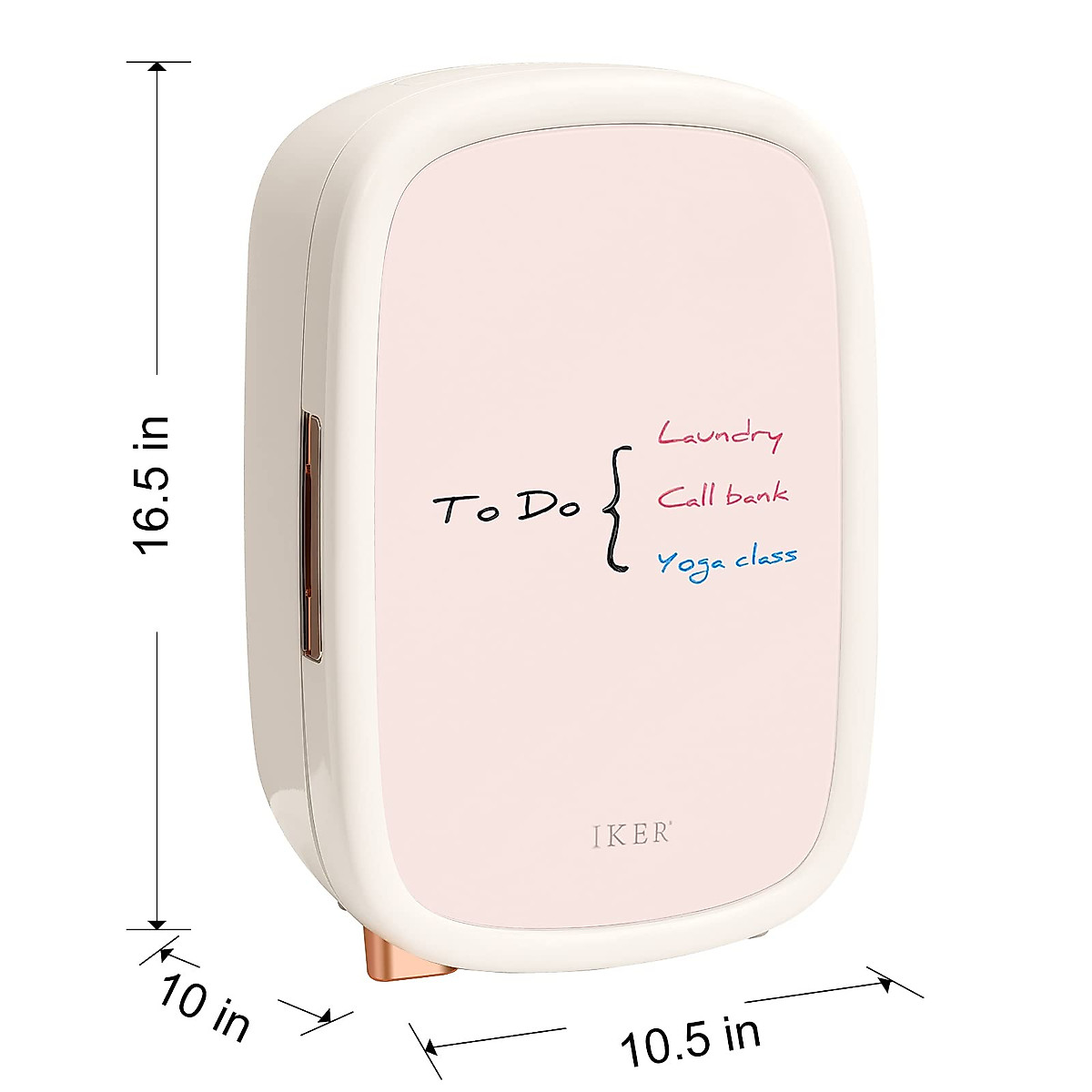 IKER 12L Mini Fridge for Skincare, Makeup - Portable Makeup Fridge for Bedroom, Office