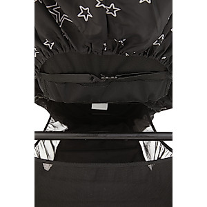 First Essentials Stroller Rain Cover Universal, Baby Travel Weather Shield, Windproof Waterproof, Protect from Dust Snow (Black)