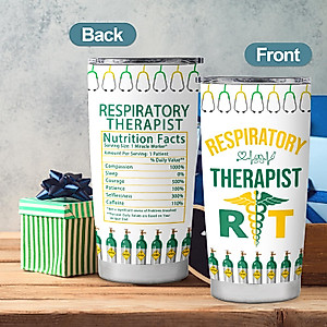 Respiratory Therapist Gifts Tumbler,RT Week Gifts,Therapist Gifts,Gifts for Rt On Respiratory Care Week,Birthday Christmas Appreciation Thank You Gifts for Respiratory Therapist Coffee Tumbler 20oz