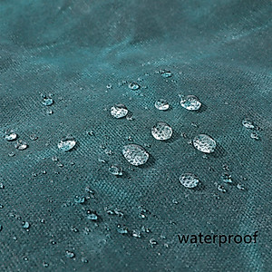 Denifiter Heavy Duty Waxed Canvas Reusable Lunch Bag, Plastic-Free, Hard Fabric, Durable For Women Men (Dark Green)