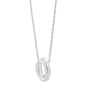 Silpada 'Karma Swirl' Pendant Necklace in Sterling Silver, 18" + 2"