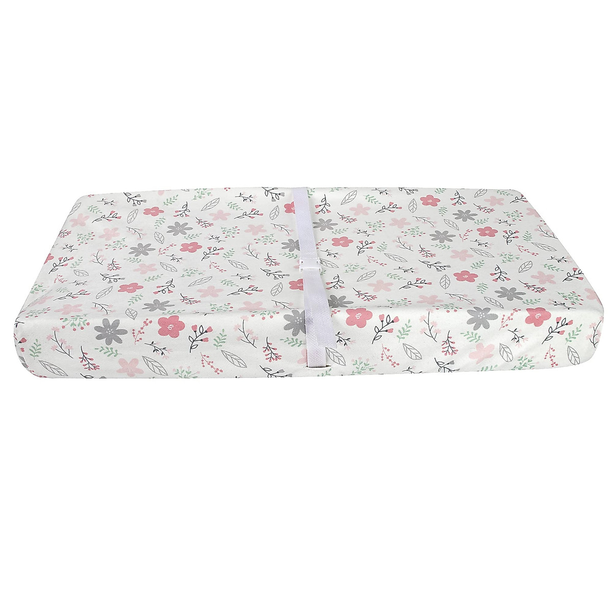 Fisher Price Changing Pad Cover Woodland Theme, Woodland Wonders Collection Waterproof Nursery Changing Pad Cover for Girls