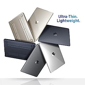 IBENZER Compatible with M2 2023 2022 MacBook Air 13 inch case, Model A2681, Hard Shell Case & Keyboard Cover & Screen Film& Type-C Adapter for New M2 Mac Air 13.6 in, Crystal Clear, AT13-KK-CYCL+2TC
