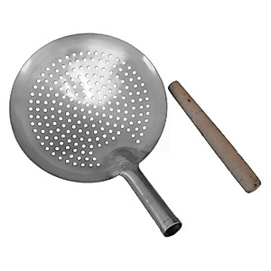 10" Stainless Strainer w/Removable Wood Handle, Each