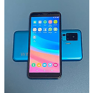 aderroo 1GB RAM 8GB ROM， S18 Android Smartphone,5.72-inch Screen，Front and Rear Cameras，Only Supports Dual SIM Card Frequency Band of 3GWCDMA (850/2100MHZ)，Unlocked Cell Phone（Blue）
