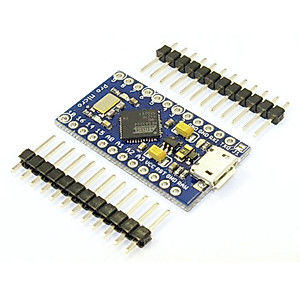 HiLetgo 3pcs Pro Micro Atmega32U4 5V 16MHz Bootloadered IDE Micro USB Pro Micro Development Board Microcontroller Compatible to Arduino Pro Micro Serial Connection with Pin Header