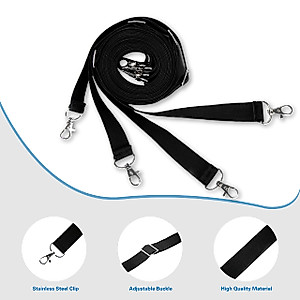 Tugaizi Pack of 4 Horse Blanket Sheet Leg Straps Adjustable Elastic Leg Straps for Horse Blanket with Metal Double Swivel Snaps Stretchy Horse Leg Belly Replacement Straps for Winter, Black