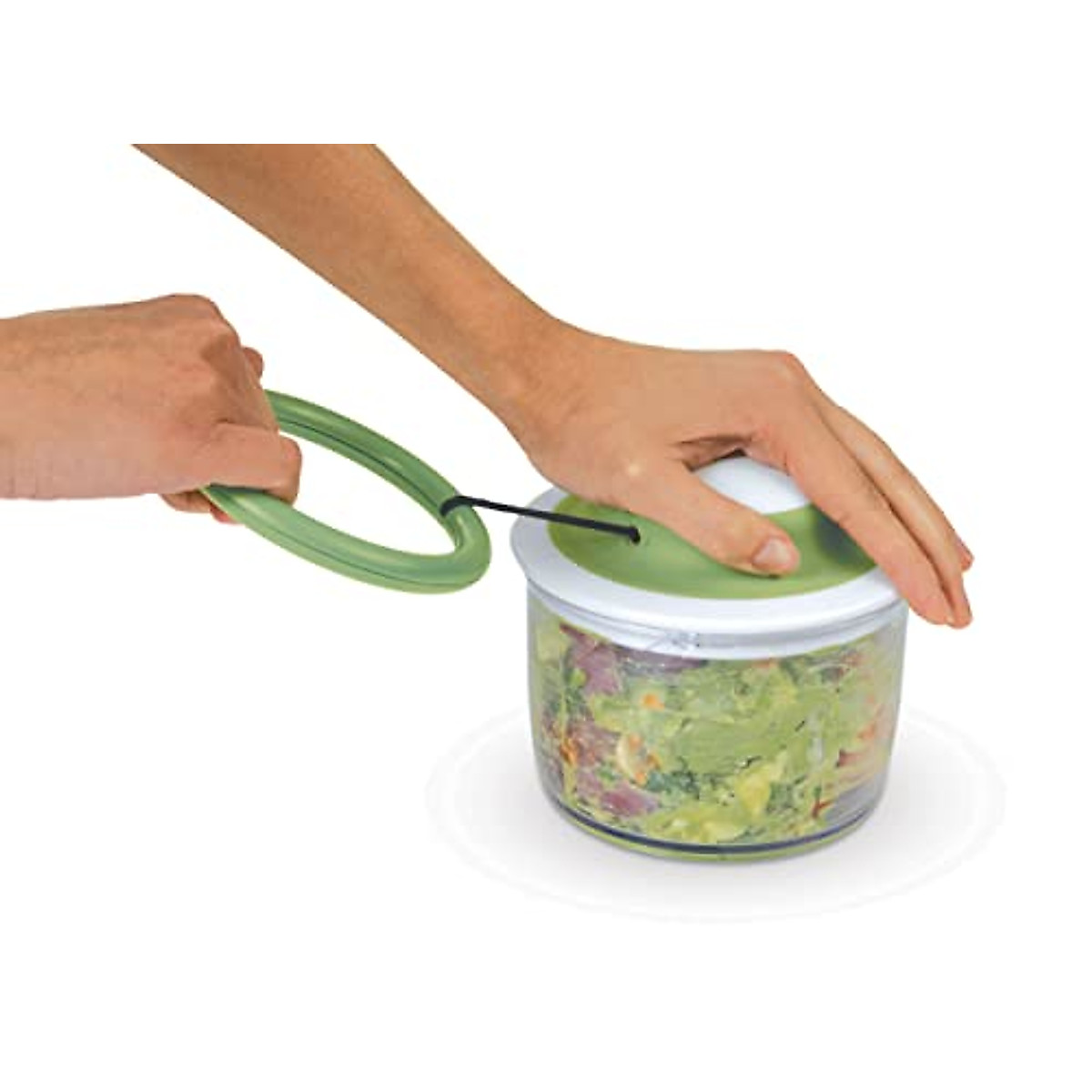 Chef'n VeggiChop Hand-Powered Food Chopper (Arugula), 5.5" x 5.5" x 5"