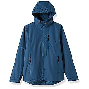 Outdoor Ventures Men's Packable Rain Jacket Waterproof Windbreaker Lightweight Raincoat with Hood