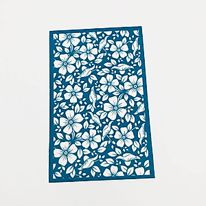 Flower Silk Screen Stencils Reusable Silkscreen-Print Kit Stencils Mesh-Transfers Stencil for DIY Printing On Clay-Decor Flower Silk Screen Stencils
