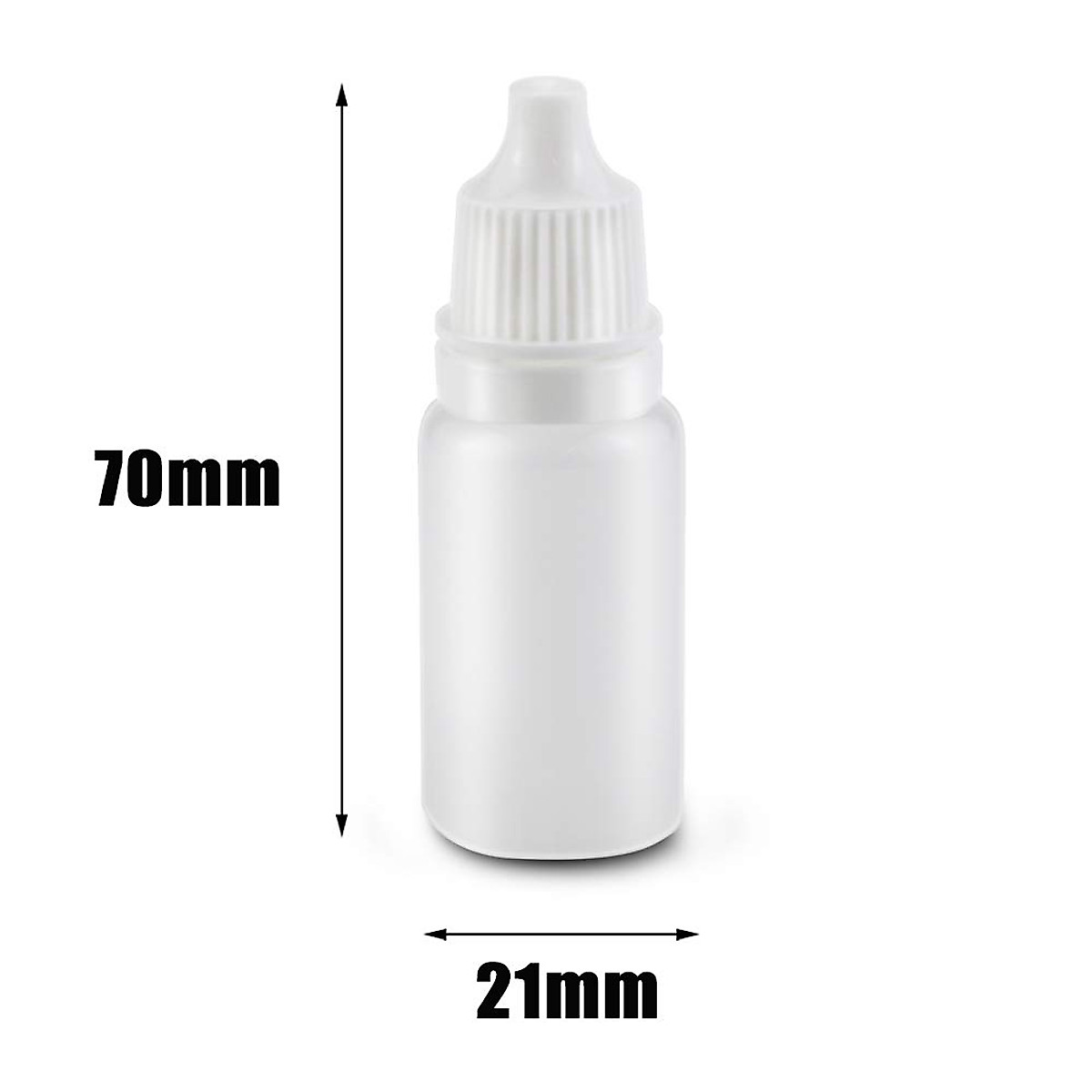 Twdrer 70PCS 15ml Plastic Empty Squeezable Eye Liquid Dropper Bottles with Caps,Refillable Ldpe Plugs Essential Oil Bottle Container