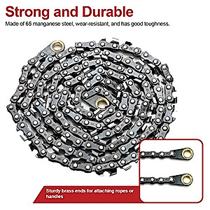 Rope saw PANGZHENG 55 Inch High Reach Tree Limb Hand Rope Saw, 70 Sharp Teeth Blades on Both Sides,Rope saw tree saw high limb Pocket Chainsaw, Tree Limb Saw, Rope Chainsaw