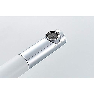 Kitchen Taps Basin Faucet White Single Handle Lavatory Single Hole Water Vanity Sink Bath Basin Mixer Tap Solid Brass Faucets-1