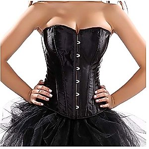 Women's Waist Training Plus Size Corsets Underbust Steel Boned Hourglass Silhouette Body Shaper