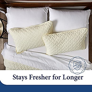 Cosy House Collection Luxury Rayon Derived from Bamboo 3-Piece Quilt Set - Ultra Soft Quilted Coverlet Bedspread - Classic Weave Stitch - Includes Quilt & 1 Pillow Sham - Twin/Twin XL, Navy Blue