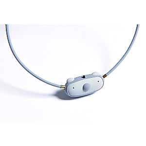 Wearable Ionic Air Purifier Necklace| Kids ages 3-10| Wildfire smoke| 99% removal rate verified by 3-party labs| Samll, portable | USB rechargeable- 28hrs| Airvida C1 ｜Neck size 15.75 in.-Koala Grey