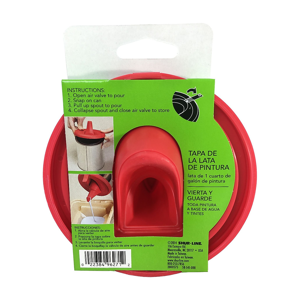 Shur-Line 2000576 Quart Store and Pour Paint Can Lid