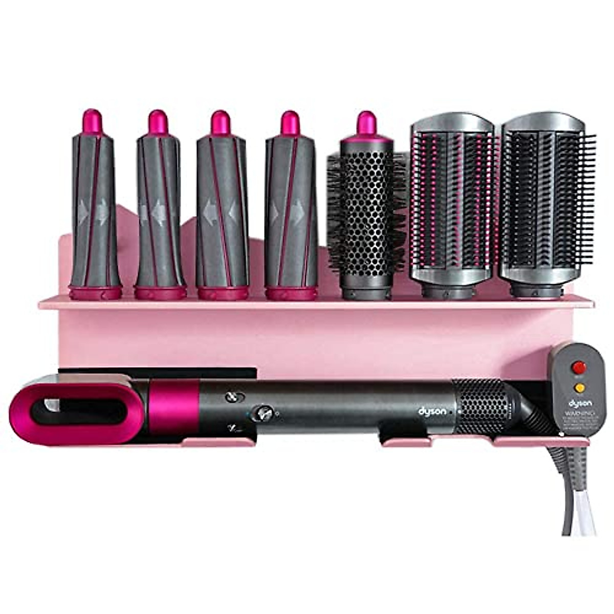 Stand Holder for Dyson Supersonic Hair Dryer Diffuser Nozzles and Wall Mounted Holder for Dyson Airwrap Styler Accessories Storage Stand Rack Bracket with Adhesive for Home Bedroom Bathroom Organizer