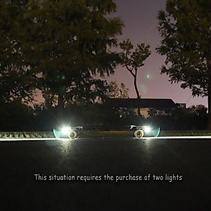 IWONDER V2.0 Skateboard Lights Waterproof Brightness USB Rechargeable Safety Longboard Light Accessories Led Lights for Electric Skateboard Longboard