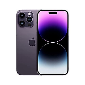 Apple iPhone 14 Pro Max, 128GB, Deep Purple - Unlocked (Renewed)