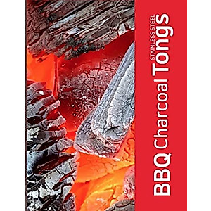 Florian Multi Proposal Tongs High strength Stainless Steel, Bounds Spring, Smooth Edge For food, BBQ Charcoal Fire, Bulgogi, Cooking, Outdoor, Korean Kitchen Tools (Extra Long. 17.7Inch /450 mm)