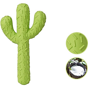 Southern Home Farm Dog Desert Durability: Durable Cactus Natural Rubber Dog Toy for Endless Fun! Cactus Super Tough Dog Toys for Small/Medium/Large (Green)