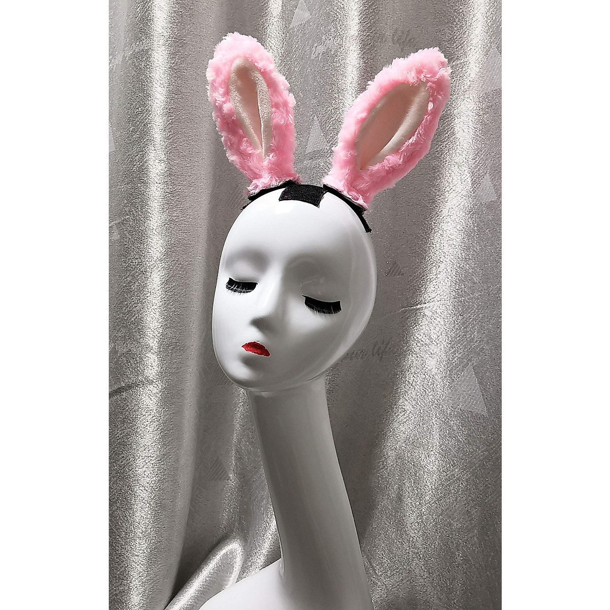 HHongJM Helmet Cat Ears Crystal Helmet Accessories Decoration for Motorcycle,Snowboarding, Skiing, Biking, Cycling, Skating Costume Cosplay for Kids and Adults 2PCS,Pink (Helmet Not Included)