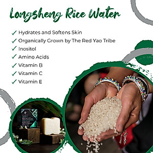 Viori Serenity Body Wash Bar -120 Gram Natural Aloe Scent - Body Soap Bar with Handcrafted with Longsheng Rice Water & Natural Ingredients - Sulfate-free, Paraben-free, 100% Vegan, Zero-Waste