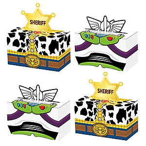 AHIONB Toy Inspired Story Party Favor Treat Boxes, 12 Pcs Present Boxes Paper Gift Boxes, for Theme Birthday Baby Shower Party Supplies Decoration