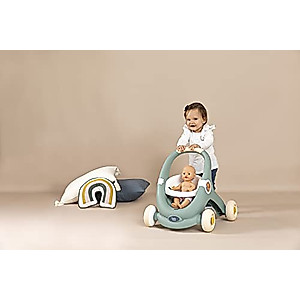 Little Smoby Baby Walker by Smoby Detachable Activity Play Board Baby’s First Doll Pushchair Toy Grows with The Child from Activity Board to Walker with Fun Colours, Actions and Sound, 7600140304