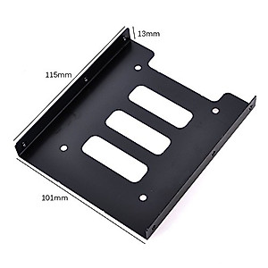 UCEC SSD Mounting Bracket kit 2.5 to 3.5 Hard Drive Adapter (SATA Data Cables and Power Cables Included) (2 x Bracket Conversion Frame)