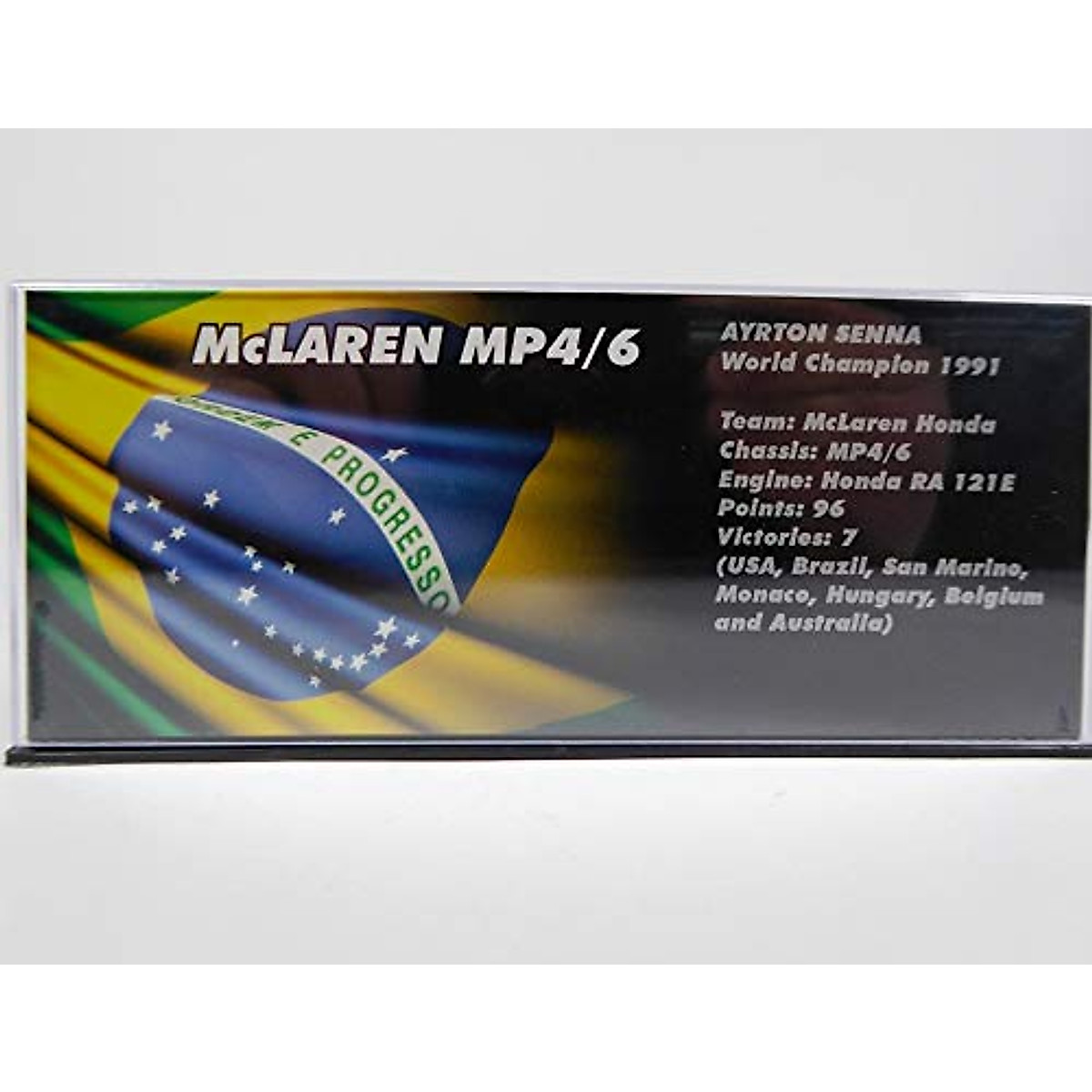 OPO 10 - Ayrton Senna McLaren MP4/6#1 - World Champion - Formula 1 1991-1:43 Altaya (714)