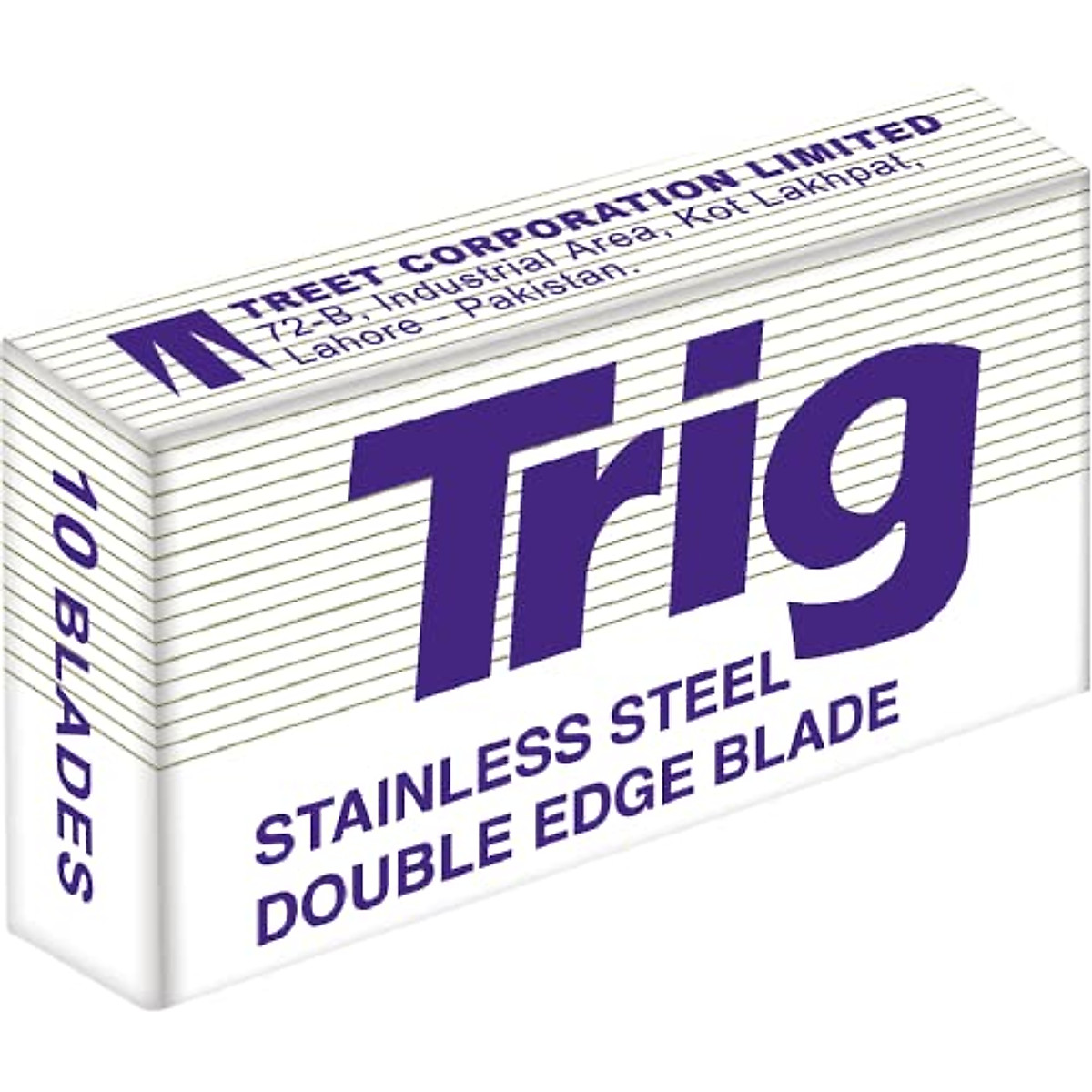 Treet Trig Silver Edge Stainless Steel Double Edge Shaving Blade Pack of 200 - For All Safety Razor Types