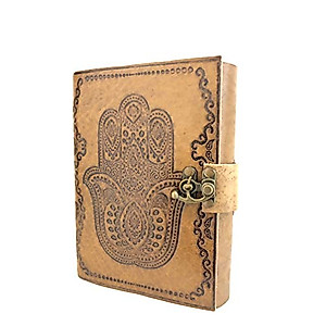 Dharma_craft DLEATHERCRAFTS Dragon Leather Journal | Leather Notebook Gift For Men & Women | Traveler Journal | 7x5 Leather Journal [Office Product]
