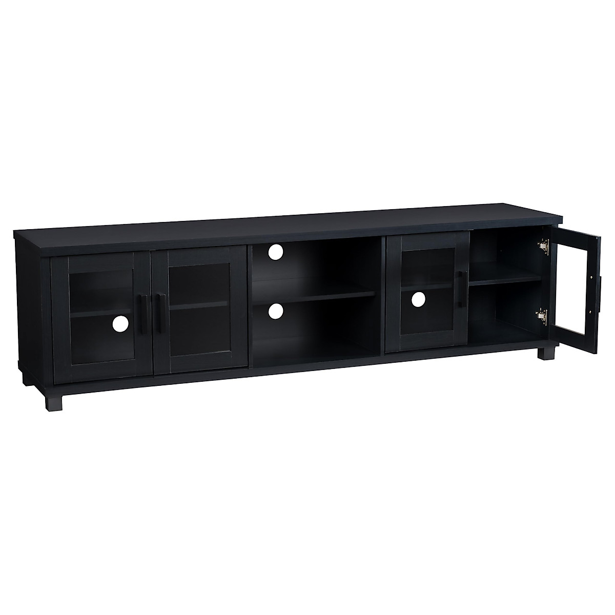 CorLiving Fremont Black Ravenwood TV Bench for TVs up to 90"
