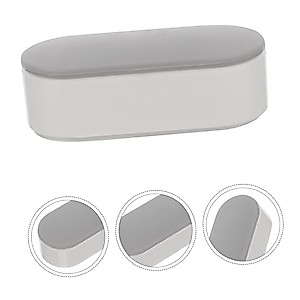 Angoily 4pcs Toilet Seat Gasket Toilet Buffer Pads Toilet Bumper Pad Toilet Cover Bumpers Toilet Seat Bumper Toilet Seat Stoppers Toilet Seat Bidet Replacement Kit Light Grey Plastic