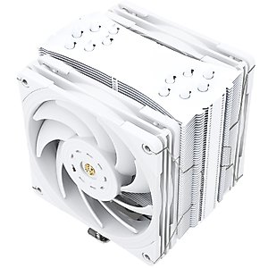 Thermalright U120EX REV.4 White CPU Air Cooler, 6 Heat Pipes, Dual 120mm TL-B12W Extrem PWM Fan, Aluminium Heatsink Cover AGHP Technology, for AMD AM4/Intel LGA 1150/1151/1155/1156/1200/2011/2066
