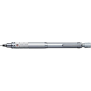 uni Kuru Toga Roulette Model Auto Lead Rotation 0.5mm Mechanical Pencil, Silver Body (M510171P.26)