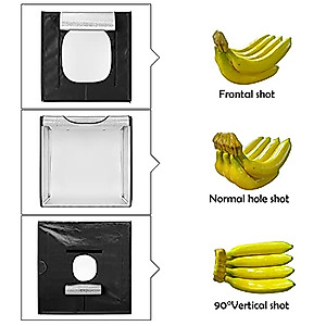 Finnhomy 24x24 Photo Box Professional Portable Photo Studio Photo Light Studio Photo Tent Light Box Table Top Photography Shooting Tent Box Lighting Kit