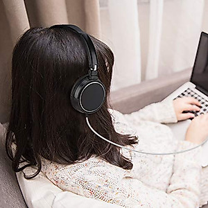 Over-Ear Headphones, Foldable Compact Wired Headset, Easy to Adjust/Sports/Lightweight Stereo HiFi Music Headphone Support TF Card