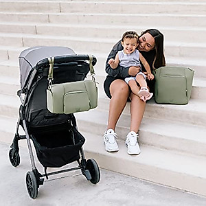 Freshly Picked Seoul Stroller Caddy, Sage