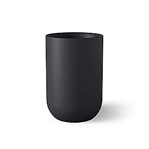 Umbra Junip Bathroom Accessories Tumbler-Modern Resin Holder and Organizer, Perfect for Holding Toothbrushes, Make-up Brushes and More, Small (Pack of 1), Black