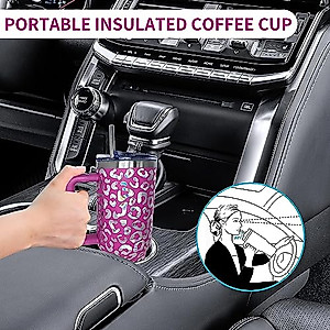 Tumbler With Lid And Straw 40 Oz,Insulated Tumblers, Travel Water Bottle, Trending Cups For Women & Men, Great Travel Gifts For Her & Him 3d Lilac