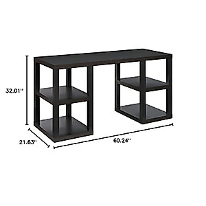 Ameriwood Home 9318496 Parsons Deluxe Desk, Espresso